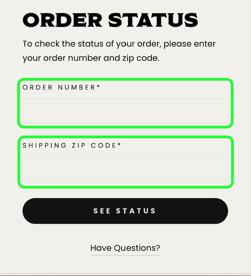Order Status